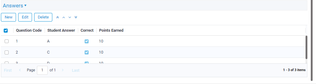 About the Answer Sheets Form – Aptify Support